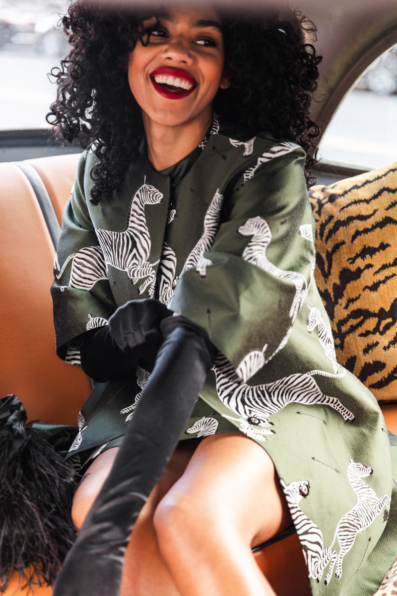 mae x scalamandre audrey coat in olive – MAE NEW YORK